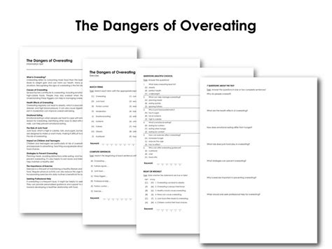 The Dangers Of Overeating Made By Teachers