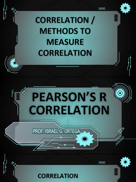 1 Correlation Pearsons R Pdf Statistical Theory Multivariate Statistics