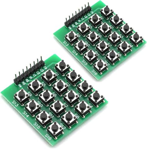 Ganasome 2 Pack Universal 4x4 Matrix Keypad Module With 16 Buttons Ideal For Ganasome 2 Pack Universal 4x4 Matrix Keypad Module With 16 Buttons Ideal For