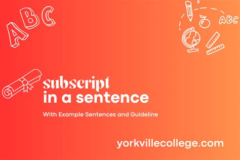 How To Use Subscript In A Sentence Easy Examples