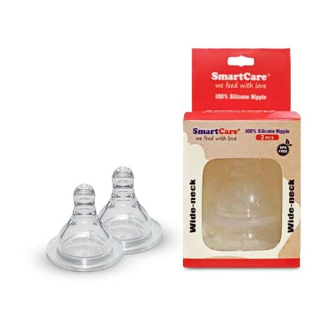 Smartcare Wide Neck Silicon Nipple 2 Pcs In A Pack Smart