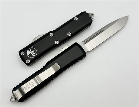 Microtech Utx 85 Single Edge Satin Standard And Black 231 4