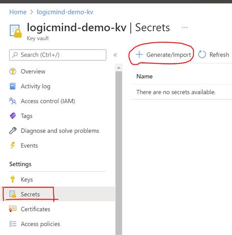 Lire Azure Key Vault Dans Une Application Net Core Logicmind