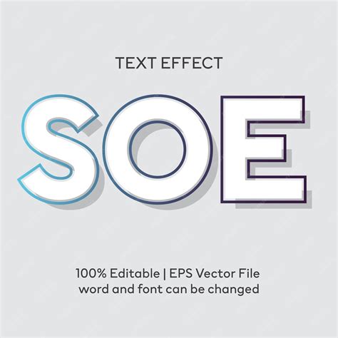 Premium Vector Editable Stroke Text Effect 3d Text Style Effect