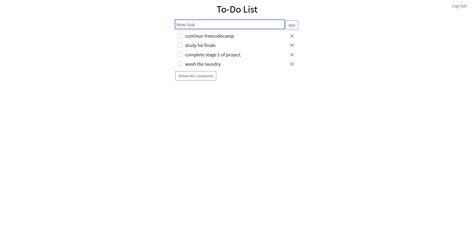 Github Jaee Ctodolistwebapp A To Do List Webapp Made Using The