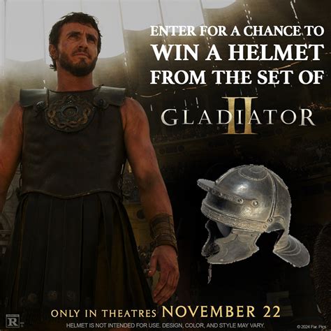 Gladiator Ii Prop Helmet Giveaway — Starlight Cinemas