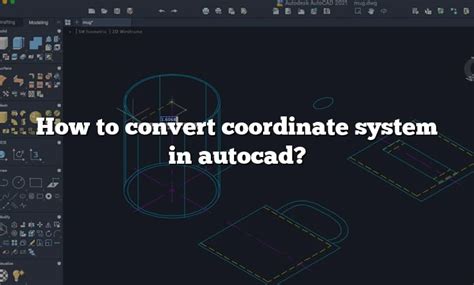 how to convert coordinate system in autocad