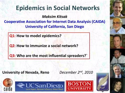 PPT Understanding Epidemics In Social Networks Modeling Immunization And Influential