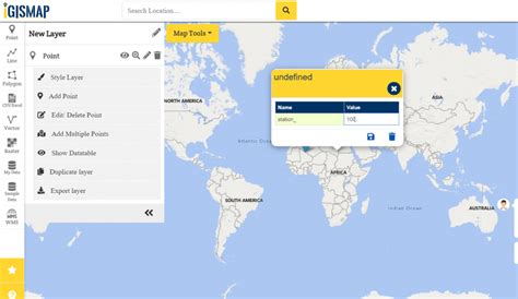 Create Map Layer Point Polygon Multiline