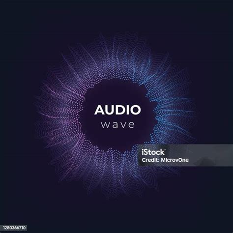 오디오 웨이브 음악 사운드 추상 원 이퀄라이저 Visua 3d 비트 기술 사운드 벡터 배경 데이터에 대한 스톡 벡터 아트 및 기타 이미지 Istock