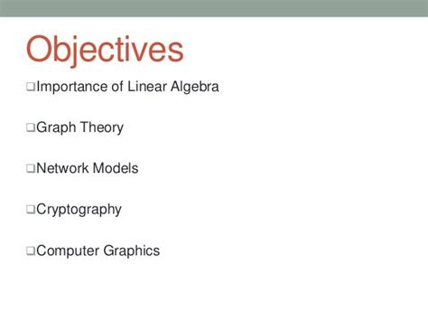 Applications Of Linear Algebra In Computer Sciences