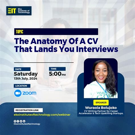 Eitwebinar Eit Techcareers Cvwriting Careerdevelopment Techupskilling Eko Institute Of