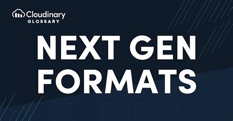 Next Gen Formats Cloudinary