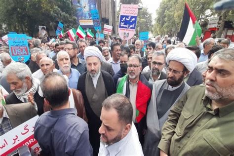 راهپیمایی حمایت از مردم فلسطین در لرستان برگزار شد عکس