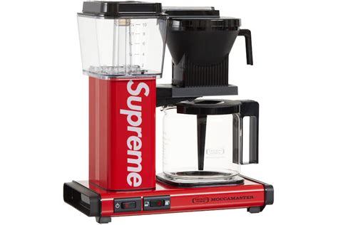 Supreme Moccamaster Kbgv Select Coffee Maker Us Plug Red Fw22 Us