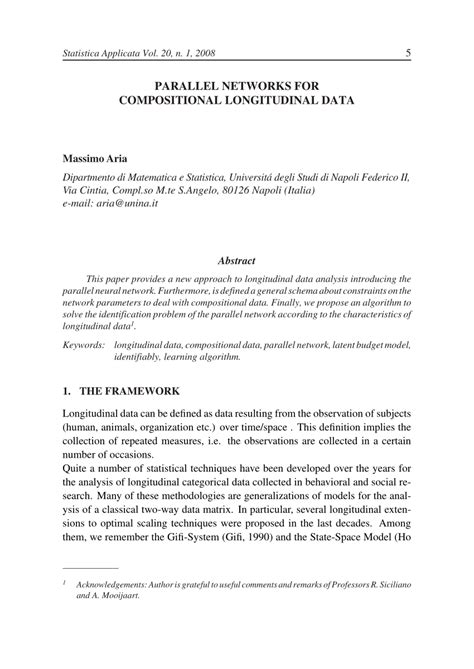 Pdf Parallel Networks For Compositional Longitudinal Data