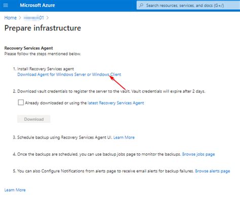 Azure File And Folder Backup Setup For On Premise Backup And Restore