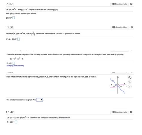 Solved 13 Let Fx X2 7 And Gx X5 Simplify Or Evaluate