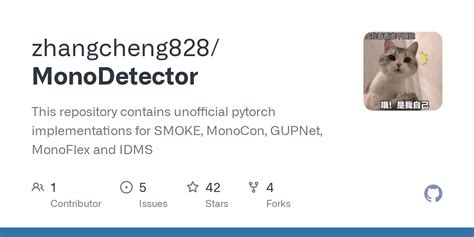 Github Zhangcheng828monodetector This Repository Contains Unofficial Pytorch Implementations