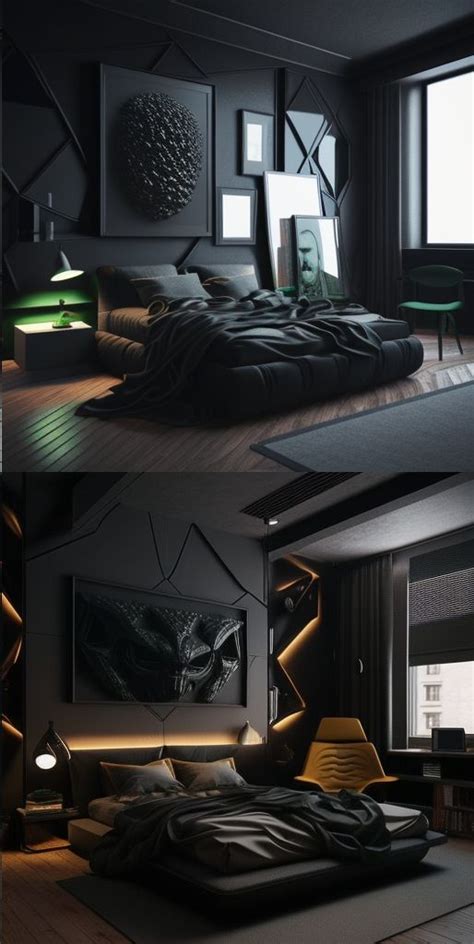 Design De Quarto Preto Black Bedroom Design Geek In 2023