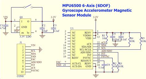 Gy 6500 Mpu 6500 6 Axis 6dof Gyroscope Accelerometer Sensor Module ขาย Arduino อุปกรณ์ฯ Esr