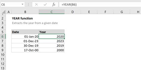 How To Use The Excel YEAR Function ExcelFind
