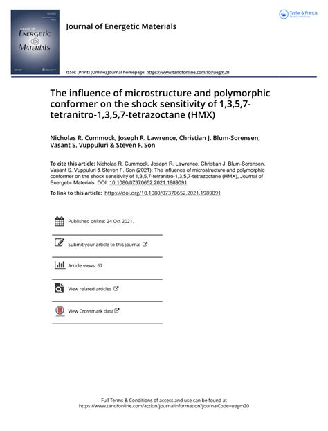 Pdf The Influence Of Microstructure And Polymorphic Conformer On The