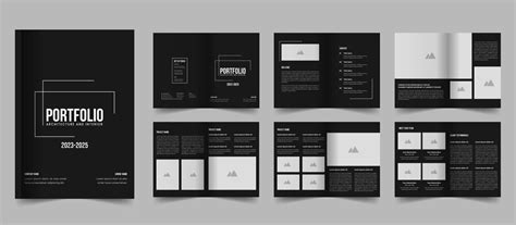 Premium Vector Architecture And Interior Portfolio Template Or Minimal Brochure Layout