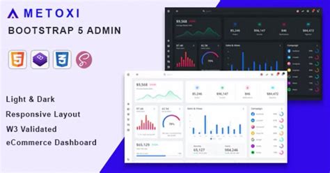 Metoxi Bootstrap 5 Admin Dashboard Template Premium Codeintra