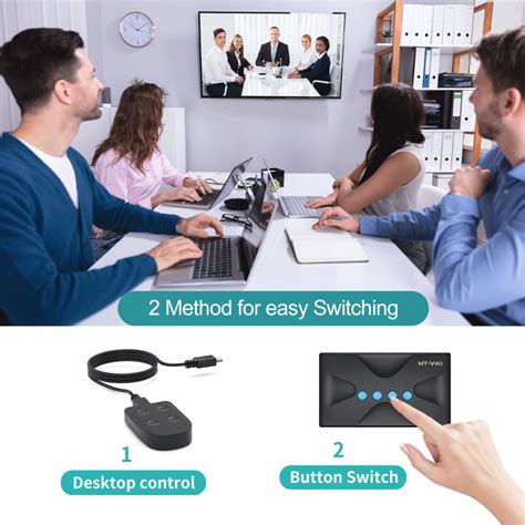 HDMI KVM Switch 4 In 1 Out 4k 30Hz MT VIKI KVM Manufacturer
