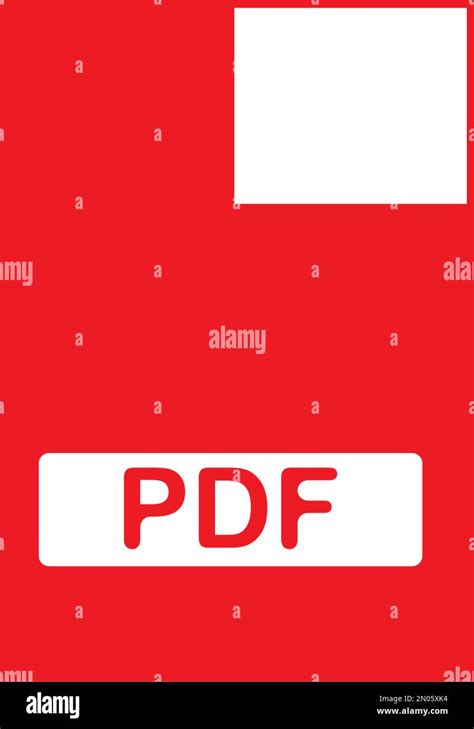 PDF Icon Vector Illustration Template Stock Vector Image Art Alamy