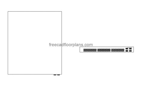 Cisco Switch Free CAD Drawings