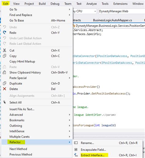 C Generate An Interface From An Existing Class Stack Overflow