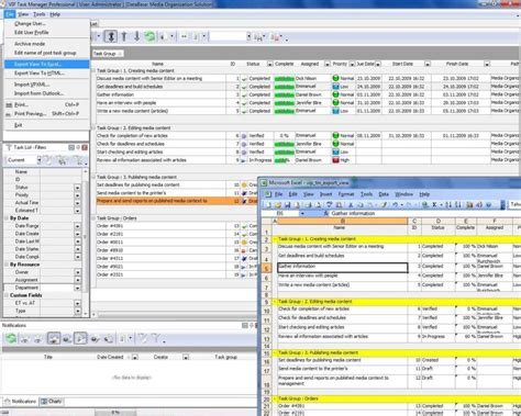Task Manager Spreadsheet Template — Db