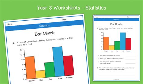 Year 3 Interpreting Bar Charts Worksheets Ks2 Statistics And Data