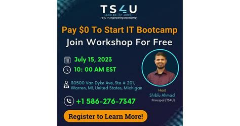 Ts4u It Engineering Bootcamp On Linkedin Start It Bootcamp With 0 Upfront And Gain Higher