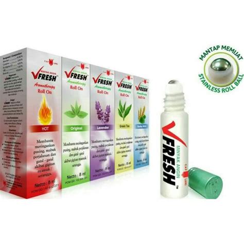 Cap Lang V Fresh Aromatherapy Roll On 4ml 8ml Shopee Malaysia