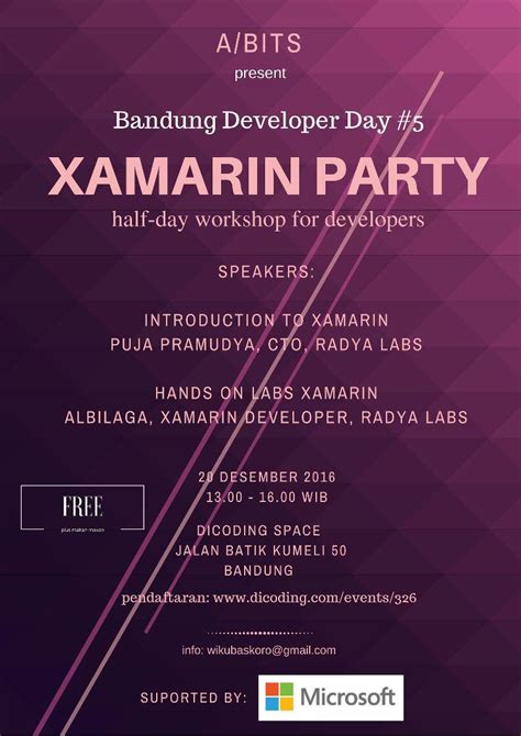Bandung Developer Day 5 Xamarin Party CODEPOLITAN