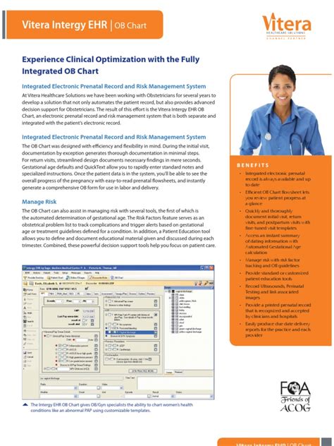 Intergy Ehr Ob Chart Information Pdf Electronic Health Record Obstetrics