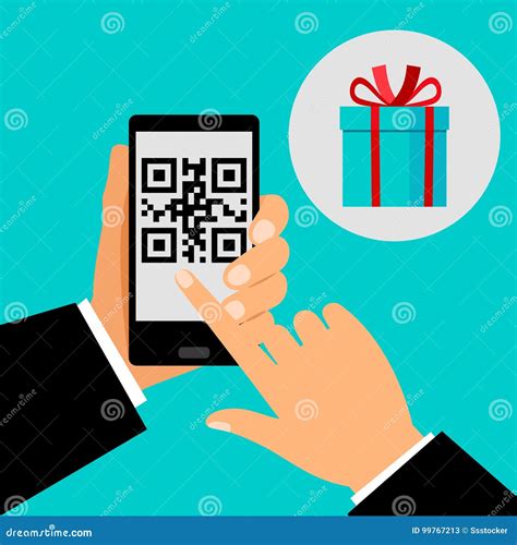 Scan Qr Code Icon Digital Scanning Qr Code Vector Illustration 261141590