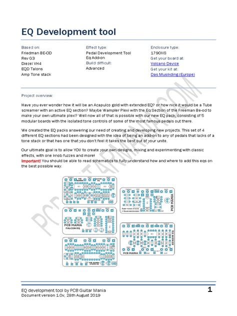 Eq Development Pdf Equalization Audio Amplifier