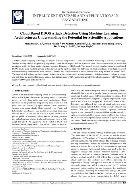 Pdf International Journal Of Intelligent Systems And Applications In Engineering Cloud Based