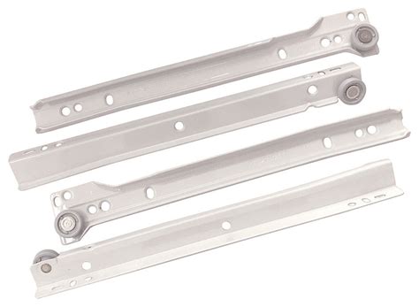 Blum 230 Epoxy Coated Drawer Slides 14 White Traditional Cabinet And Drawer Hardware By