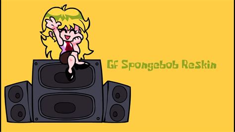 Gf Spongebob Costume Reskin Fnf Skin Youtube
