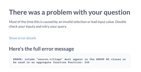 Column Must Appear In The Group By Clause Or Be Used In An Aggregate