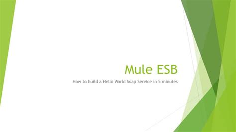 Mule Esb Soapservice Ppt