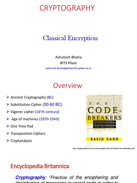 classical encryption techniques pdf cryptography cipher