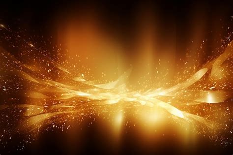 Premium Ai Image Glowing Gold Background
