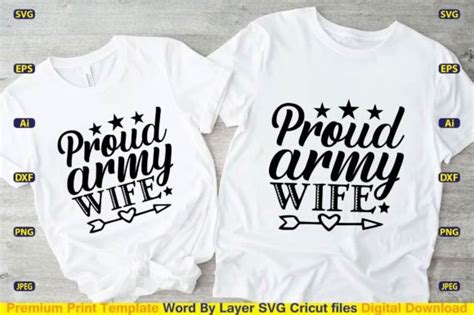 13 Proud Army Wife Svg Designs And Graphics