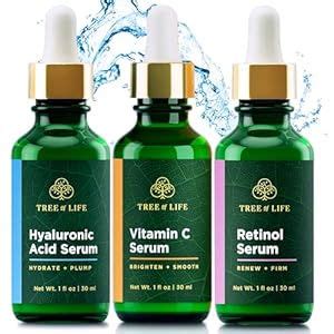 Tree Of Life Vitamin C Serum Retinol Serum Hyaluronic Acid Serum For Face Face Serum For